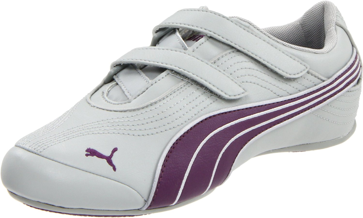 Puma Womens Soleil V Fashion Sneaker in Purple (limestone/purple/silver ...