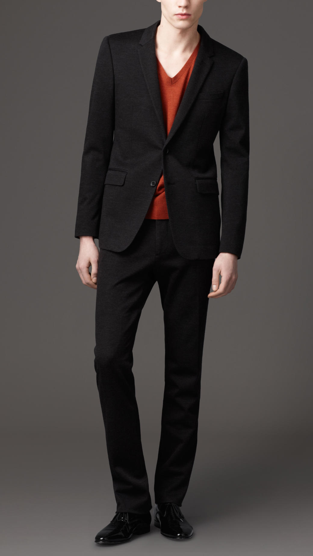 Burberry Modern Fit Wool Suit in Gray for Men (steel grey melange) | Lyst