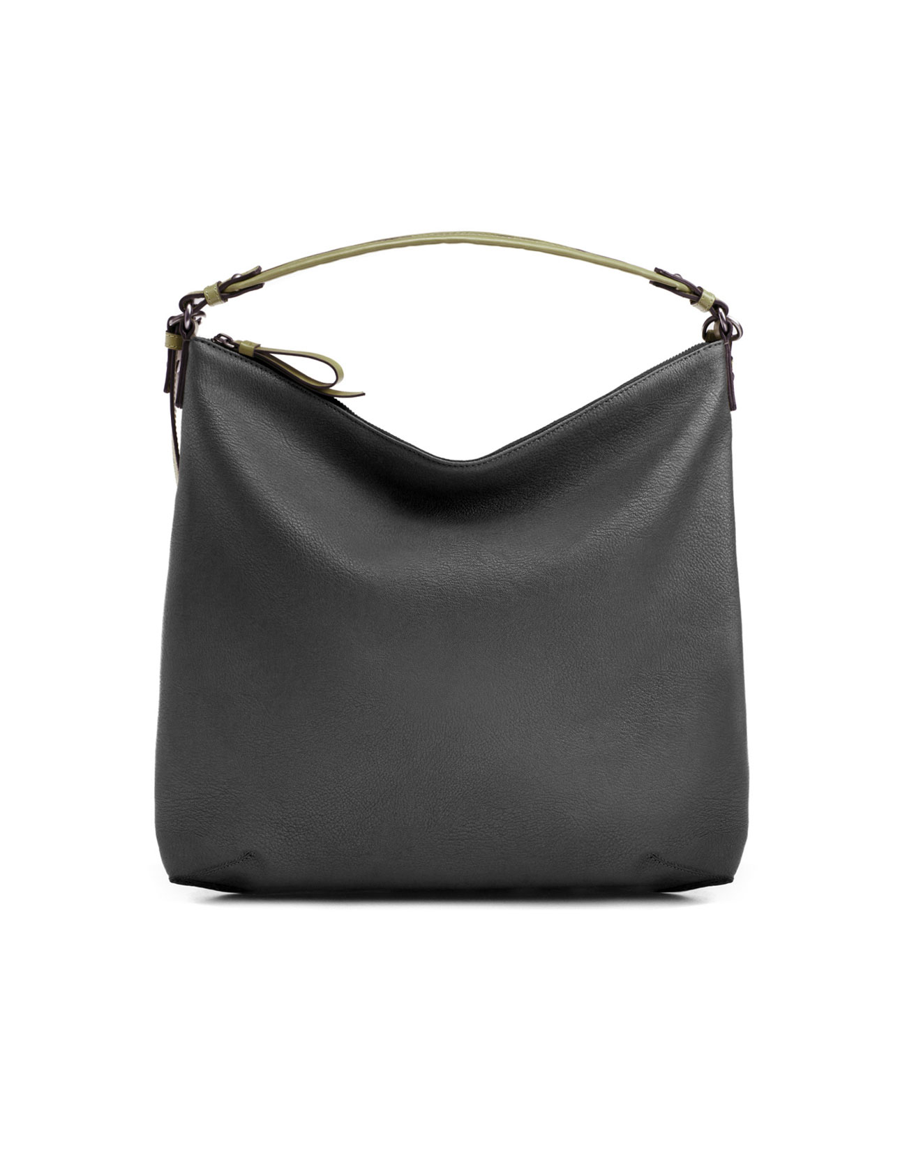 Zara Bucket Bag With Double Handle In Black Lyst