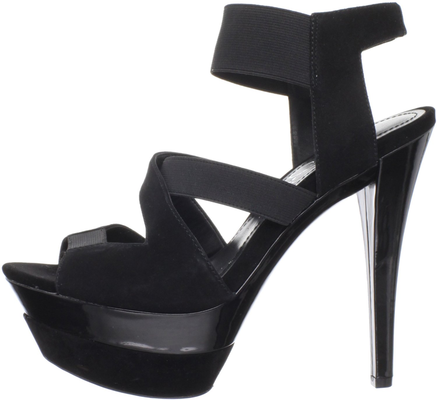 Jessica simpson Malika Platform Sandals in Black (black kid suede) | Lyst