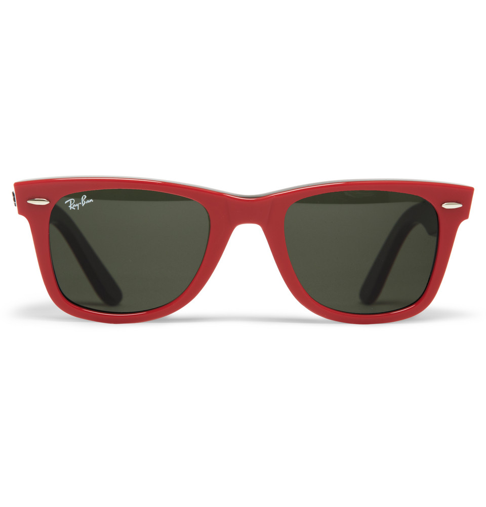 Ray-Ban Original Wayfarer Sunglasses in Red for Men - Lyst