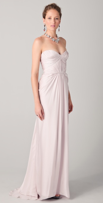Lyst Reem Acra Goddess Gown In Pink
