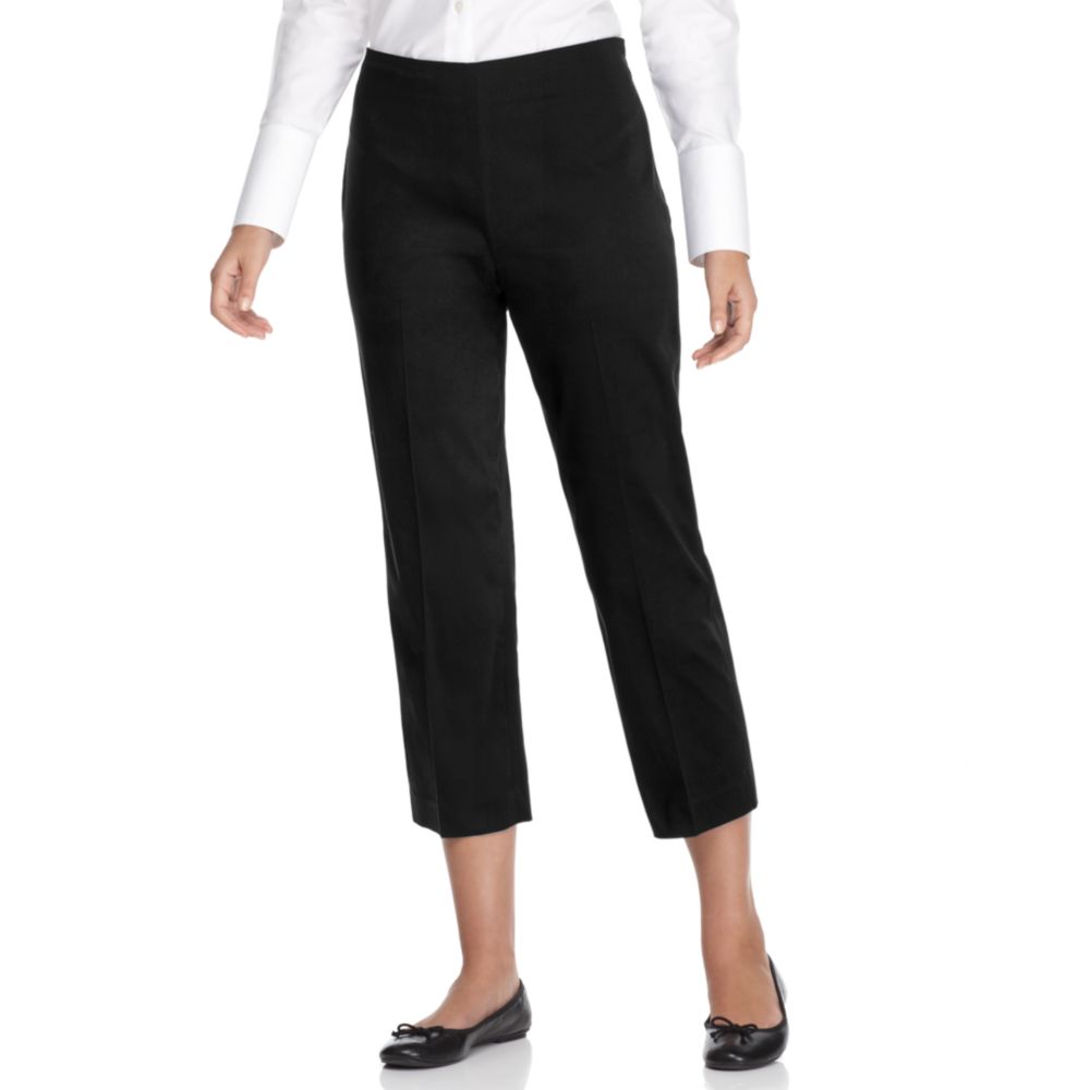 Lyst Jones New York Side Zip Capri Pants In Black
