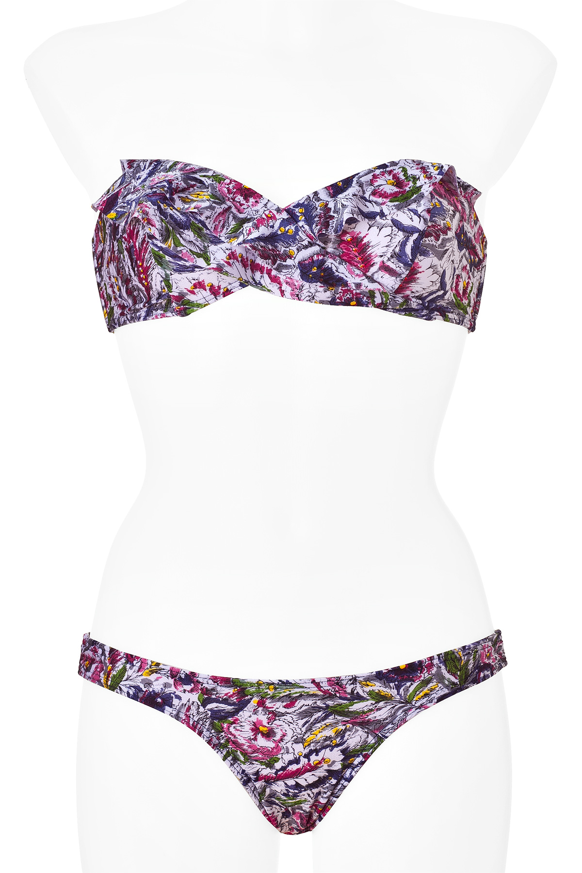 Zimmermann Multicolor Floral Frill Bikini Lyst