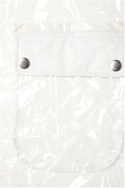 Topshop Clear Plastic Mac in Beige (clear) | Lyst