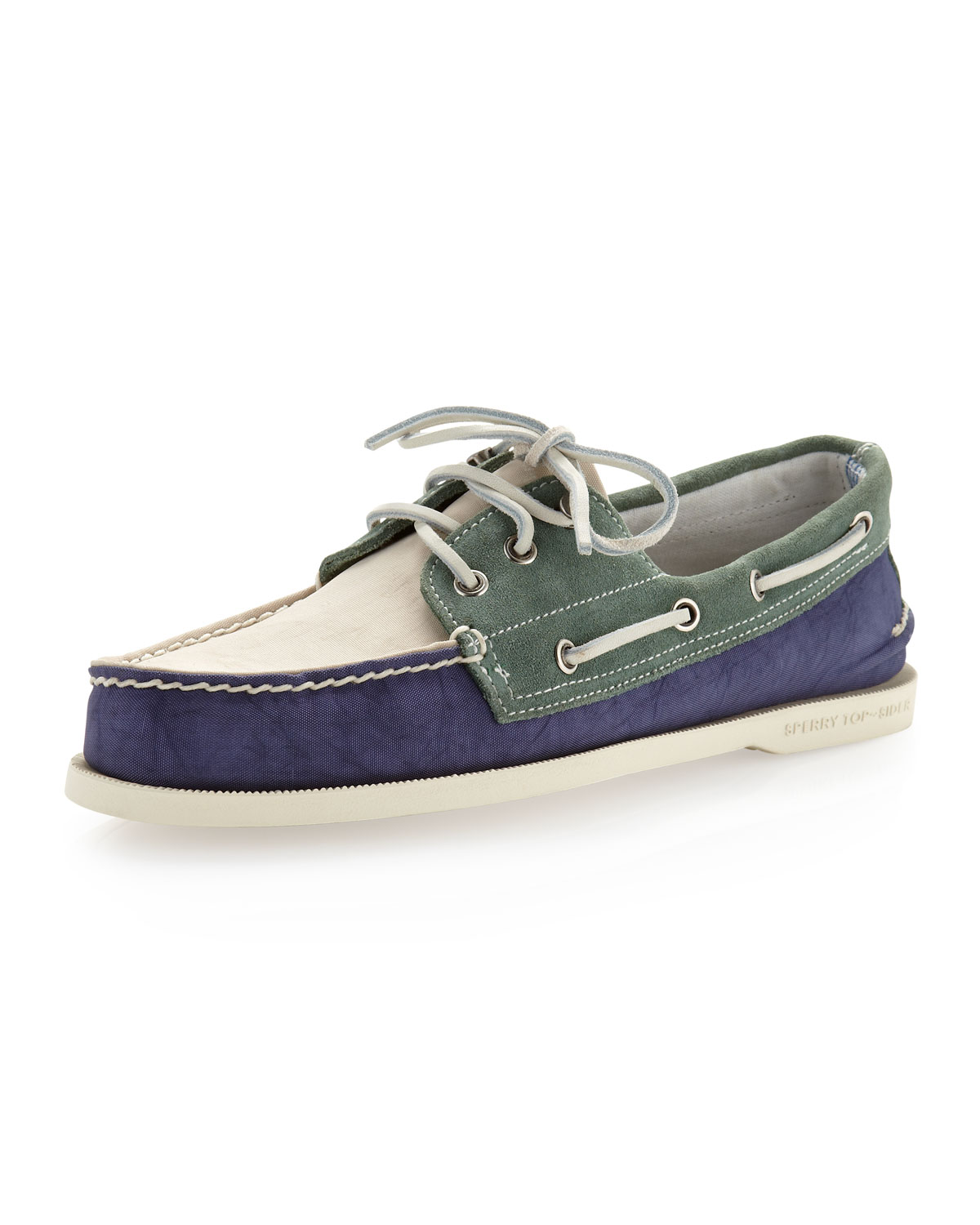 Sperry Top-sider Colorblock Boat Shoe in Blue for Men (null) | Lyst