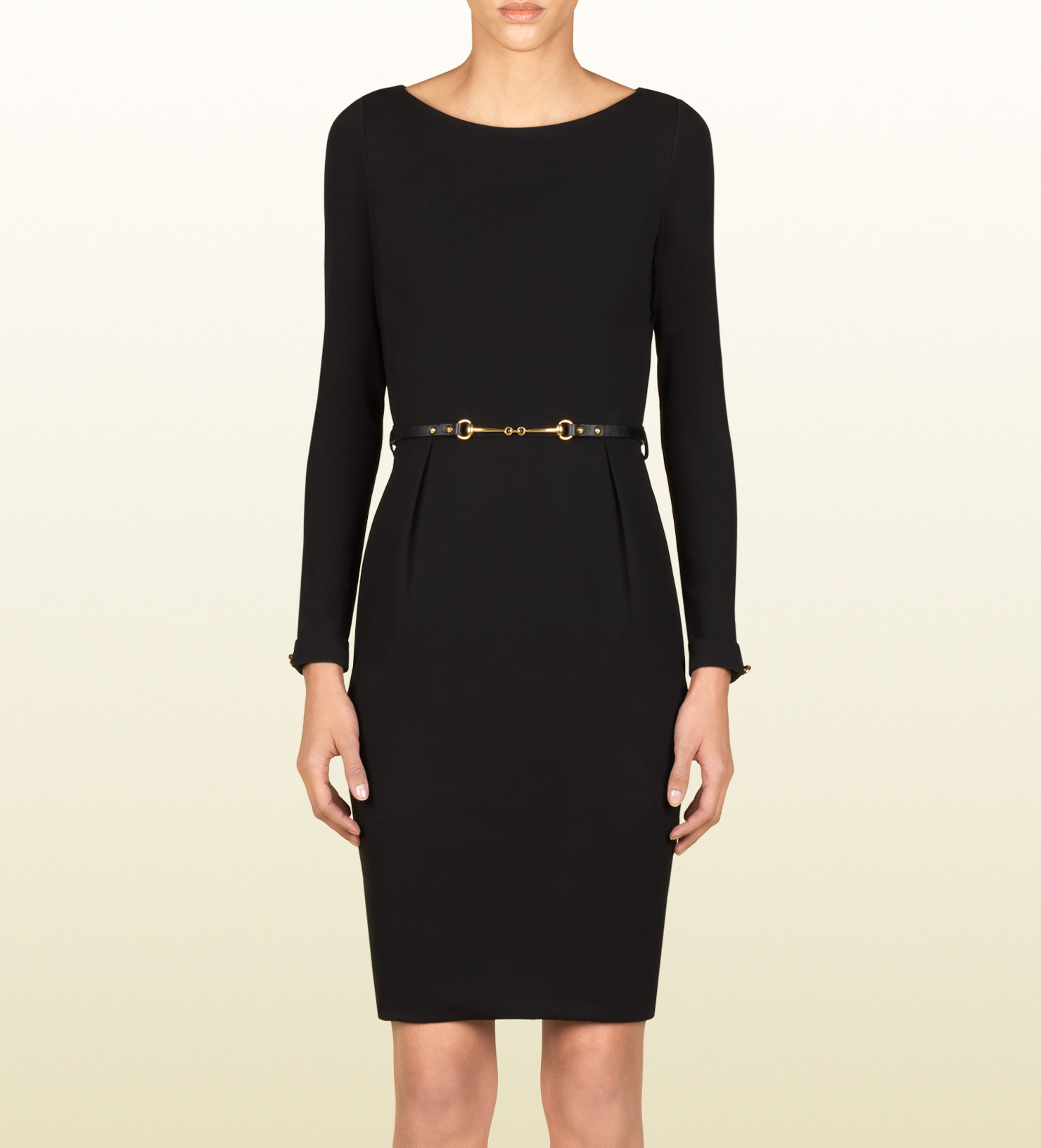 Gucci Belted Dress In Black Lyst
