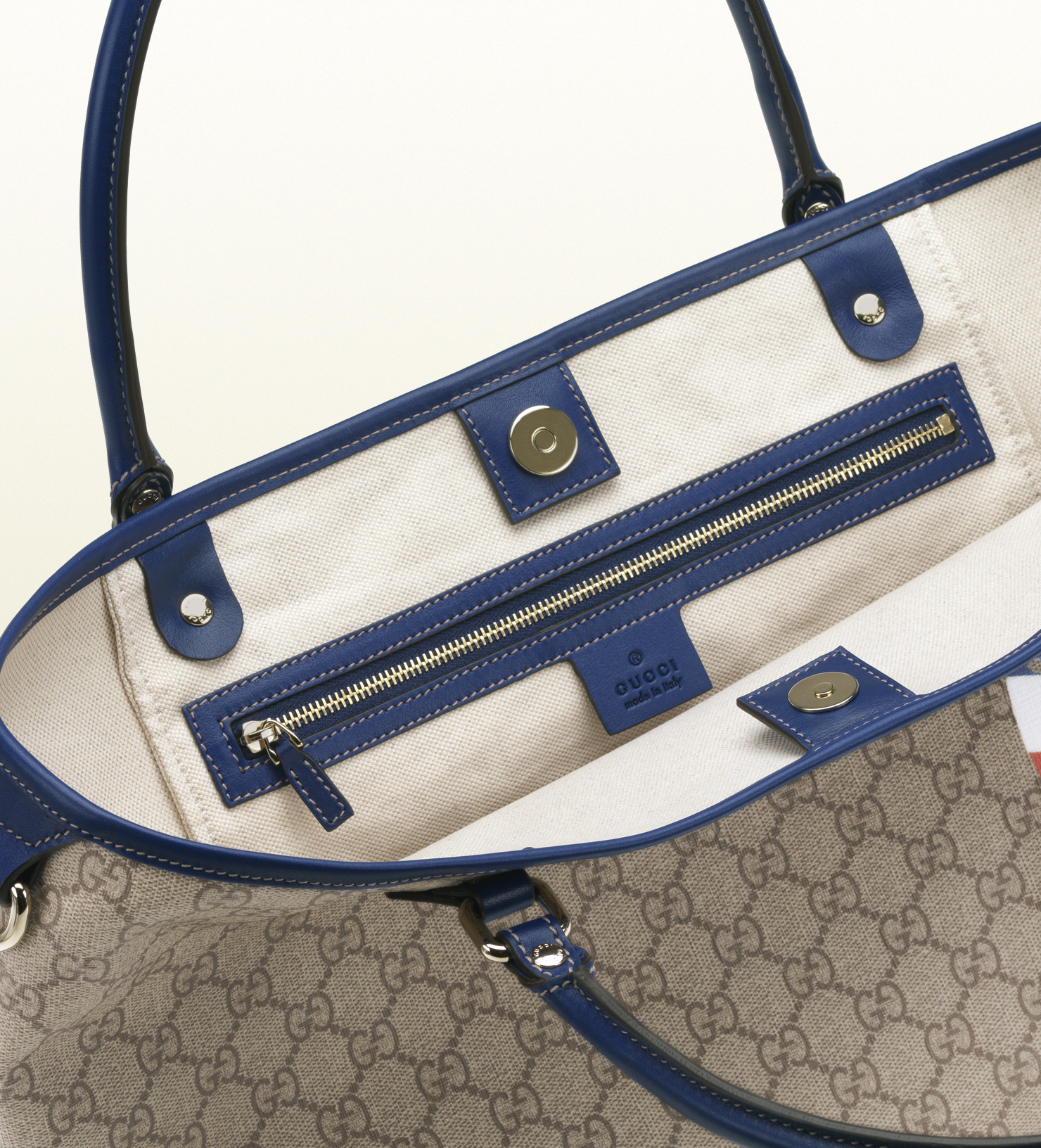 Gucci Usa Gg Flag Collection Tote in Brown - Lyst