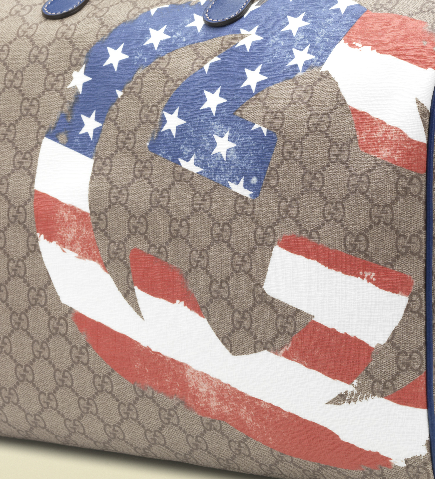 Gucci Usa Gg Flag Collection Duffle Bag in Beige (Gray) for Men - Lyst