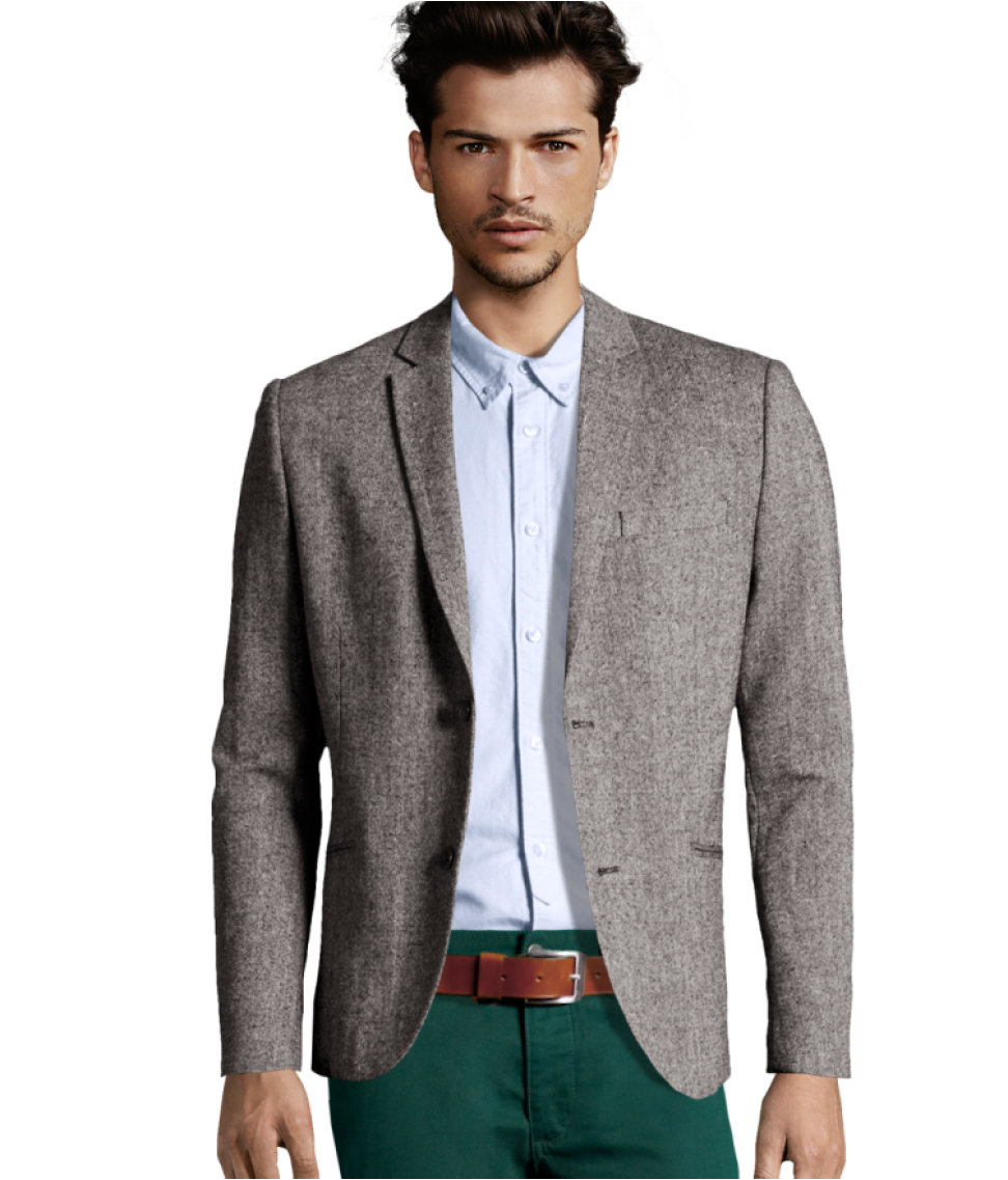 Handm Tweed Jacket In Gray For Men Grey Lyst