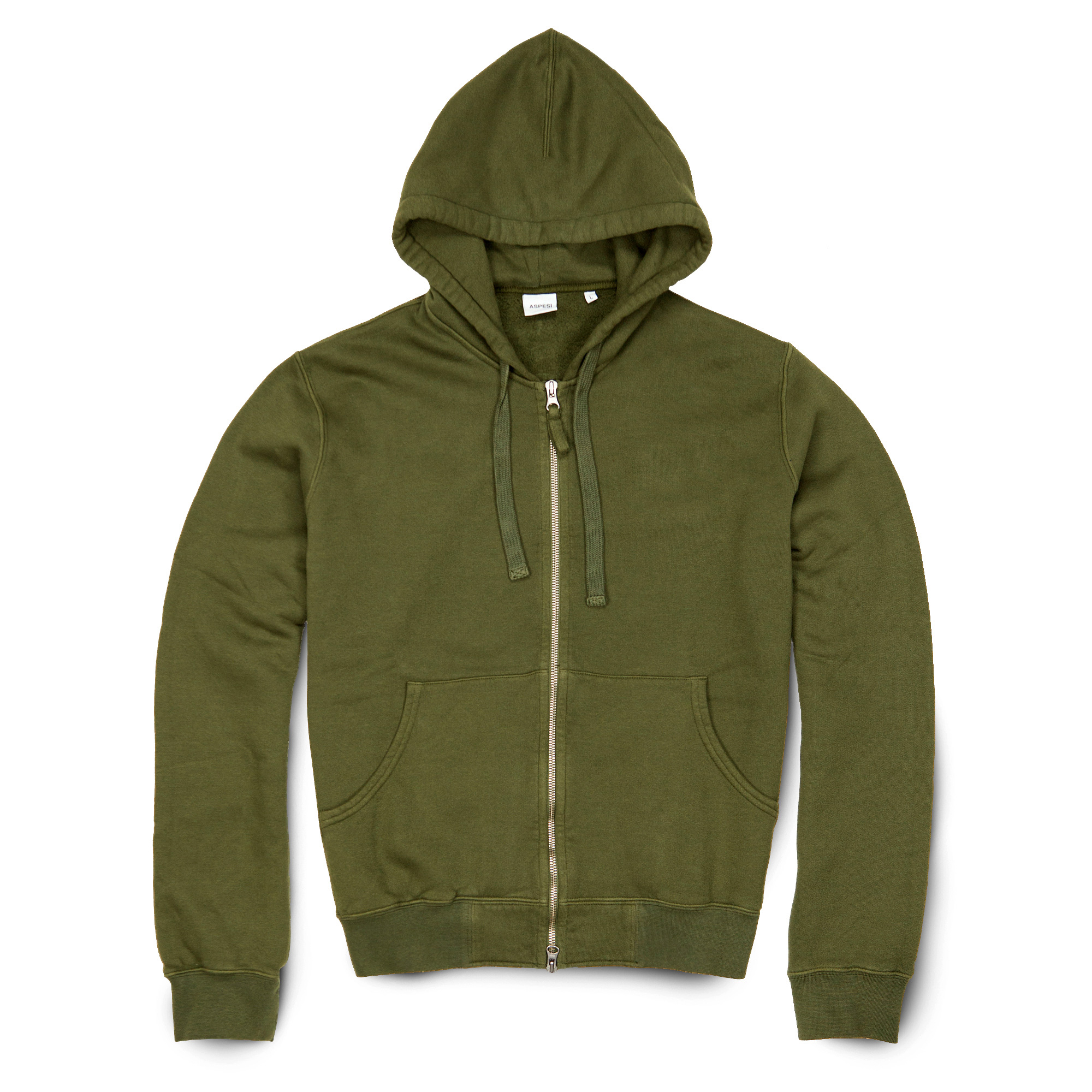 Aspesi Moday60 Zipped Hoodie in Green for Men (blue) | Lyst