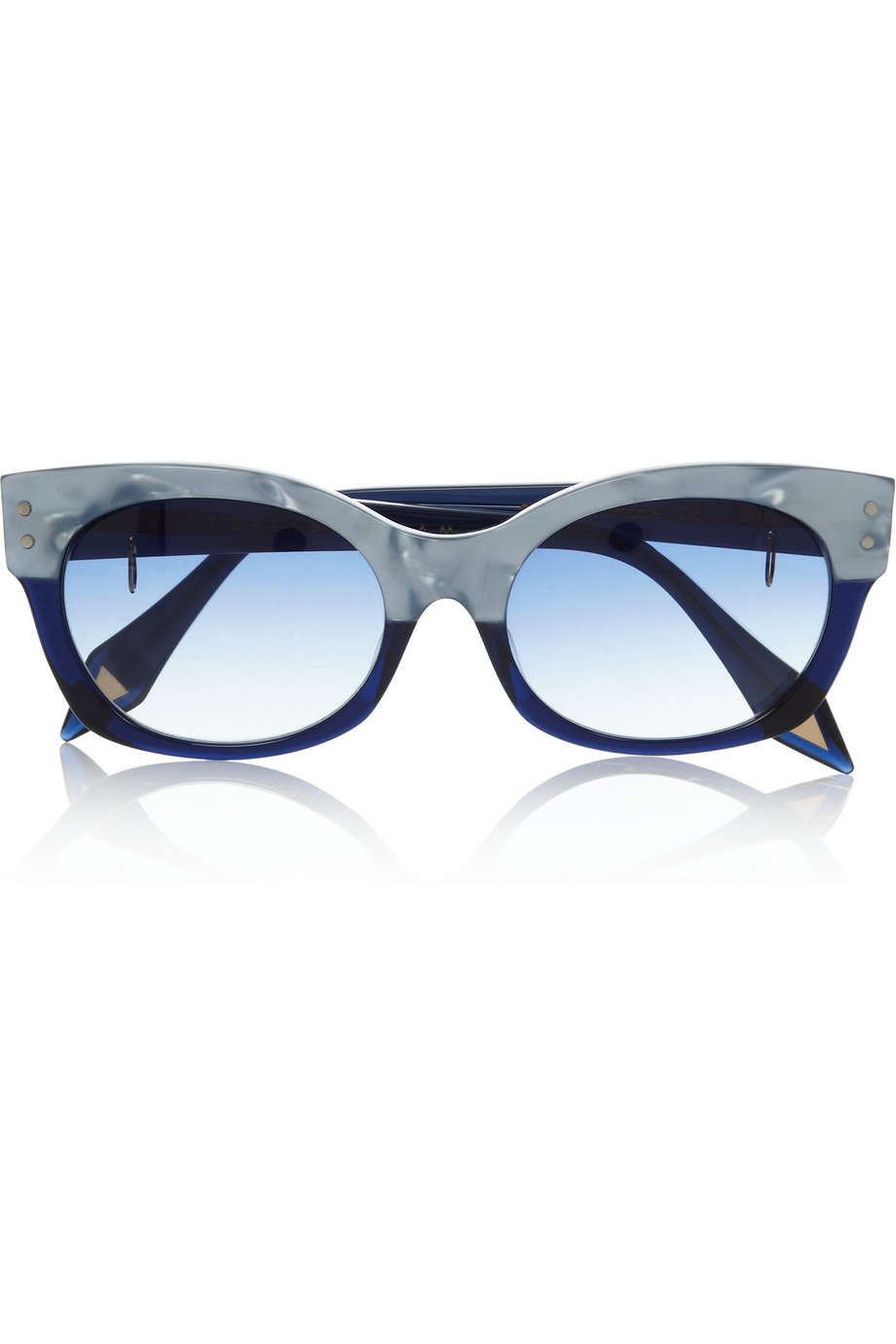 Victoria beckham Cat Eye Twotone Acetate Sunglasses in Blue | Lyst Victoria beckham Cat Eye Twotone Acetate Sunglasses in Blue | Lyst