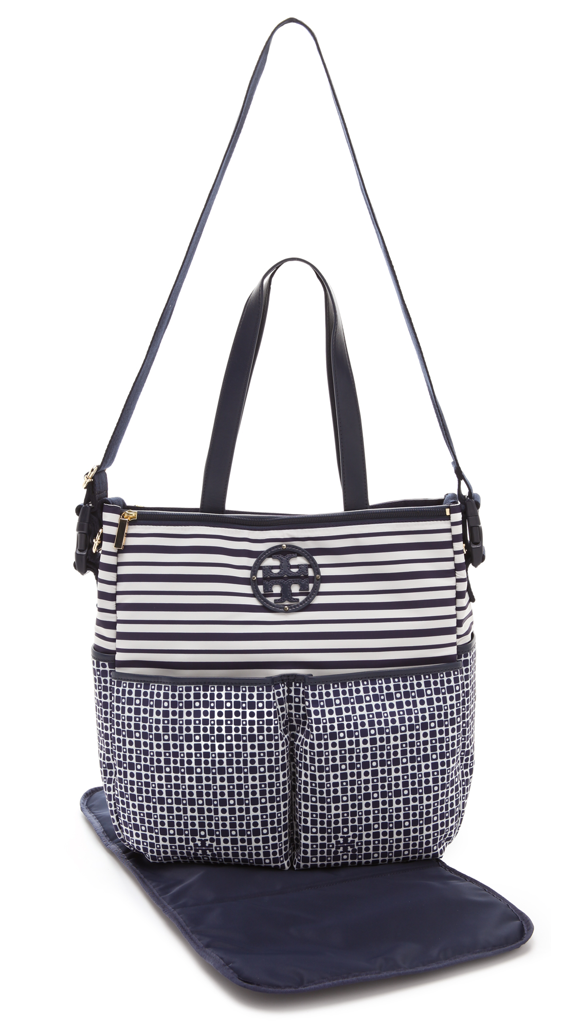 Tory Burch Diaper Bag Blue | semashow.com