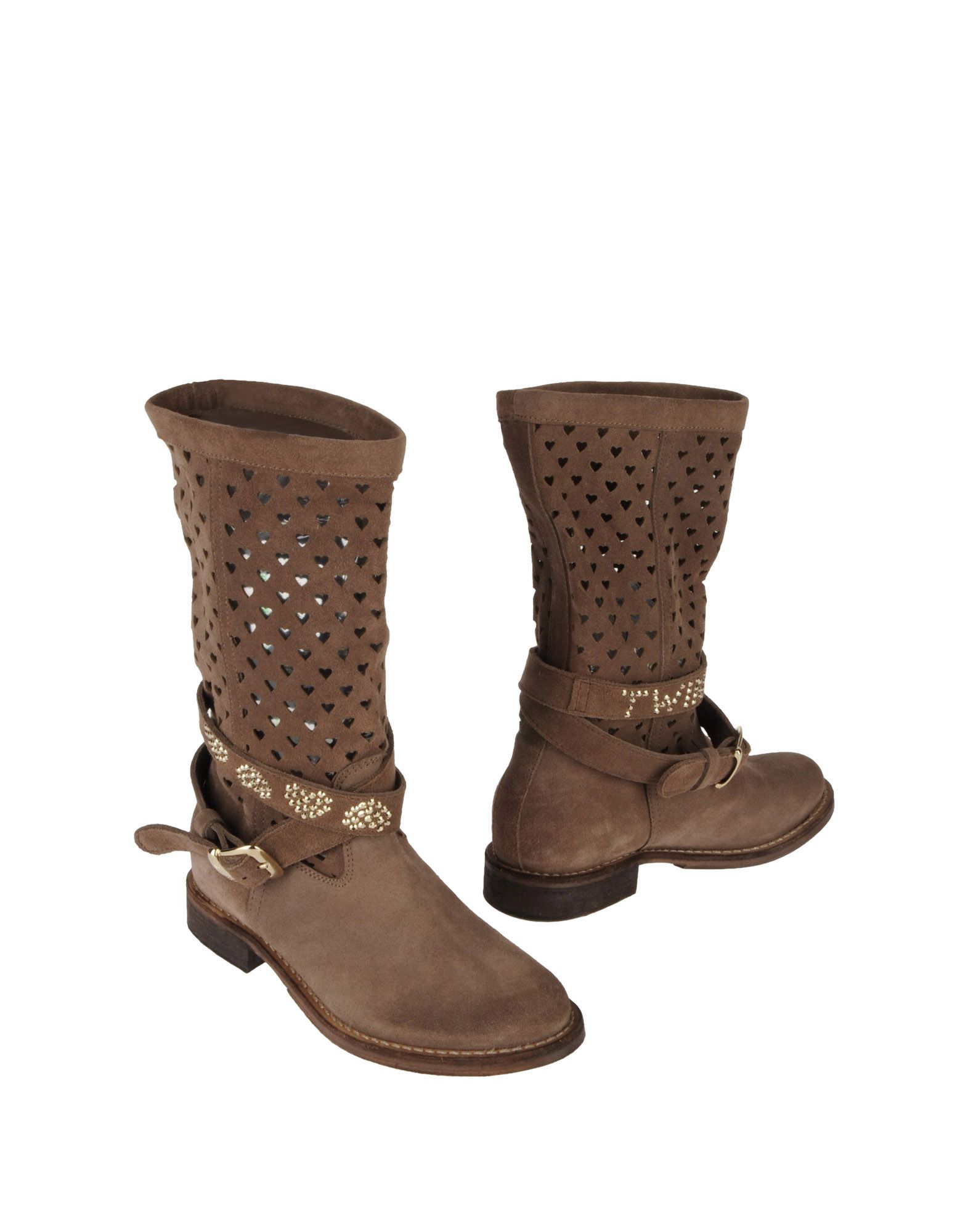 Twin-set Simona Barbieri Boots in Brown (grey) | Lyst