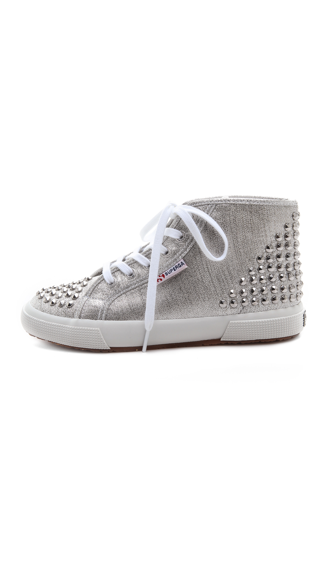 Studded High Top Sneakers