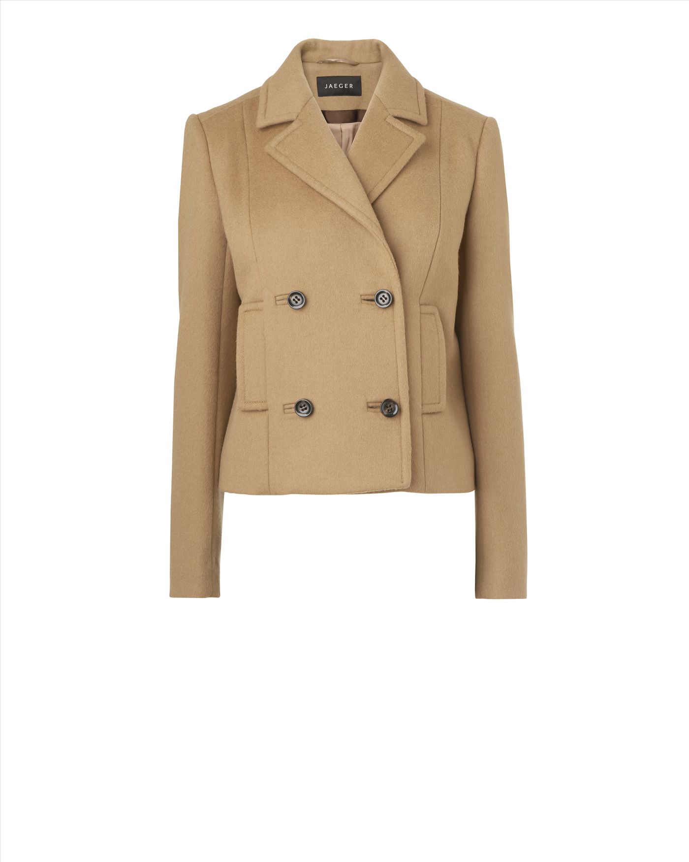 Jaeger Wool Angora Camel Jacket in Beige (camel) | Lyst