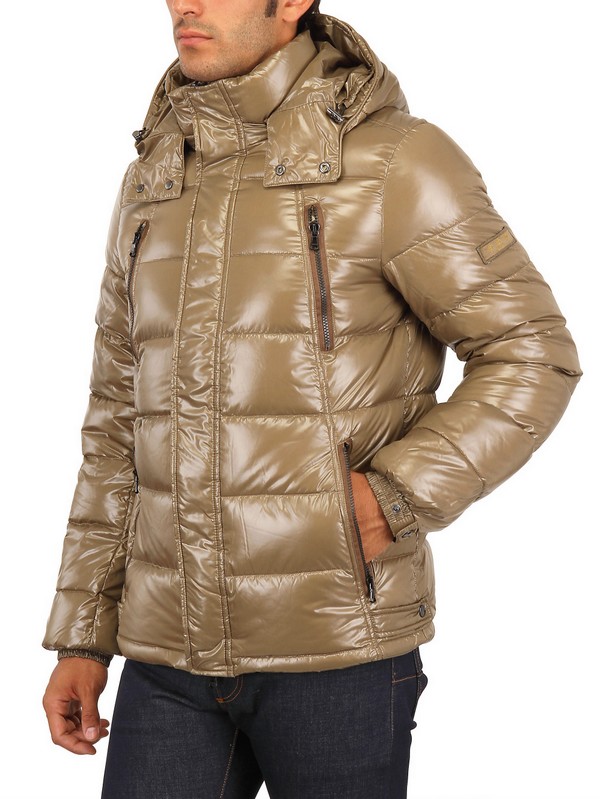 Lyst - Tatras Shiny Nylon Hooded Sargas Down Jacket in Brown for Men