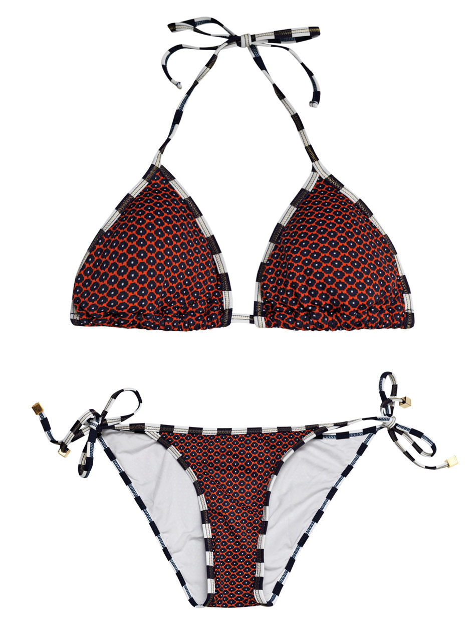 Lyst Ondademar Yen Printed Bikini In Red