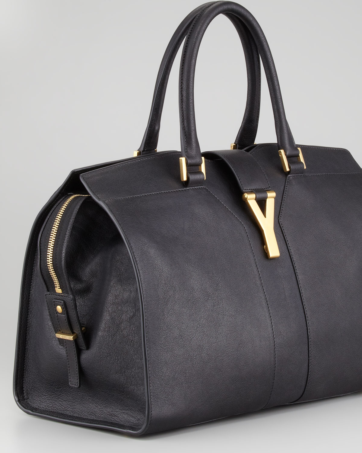 Saint Laurent Cabas Chyc Medium Tote Bag In Black Lyst Saint Laurent Cabas Chyc Medium Tote Bag In Black Lyst