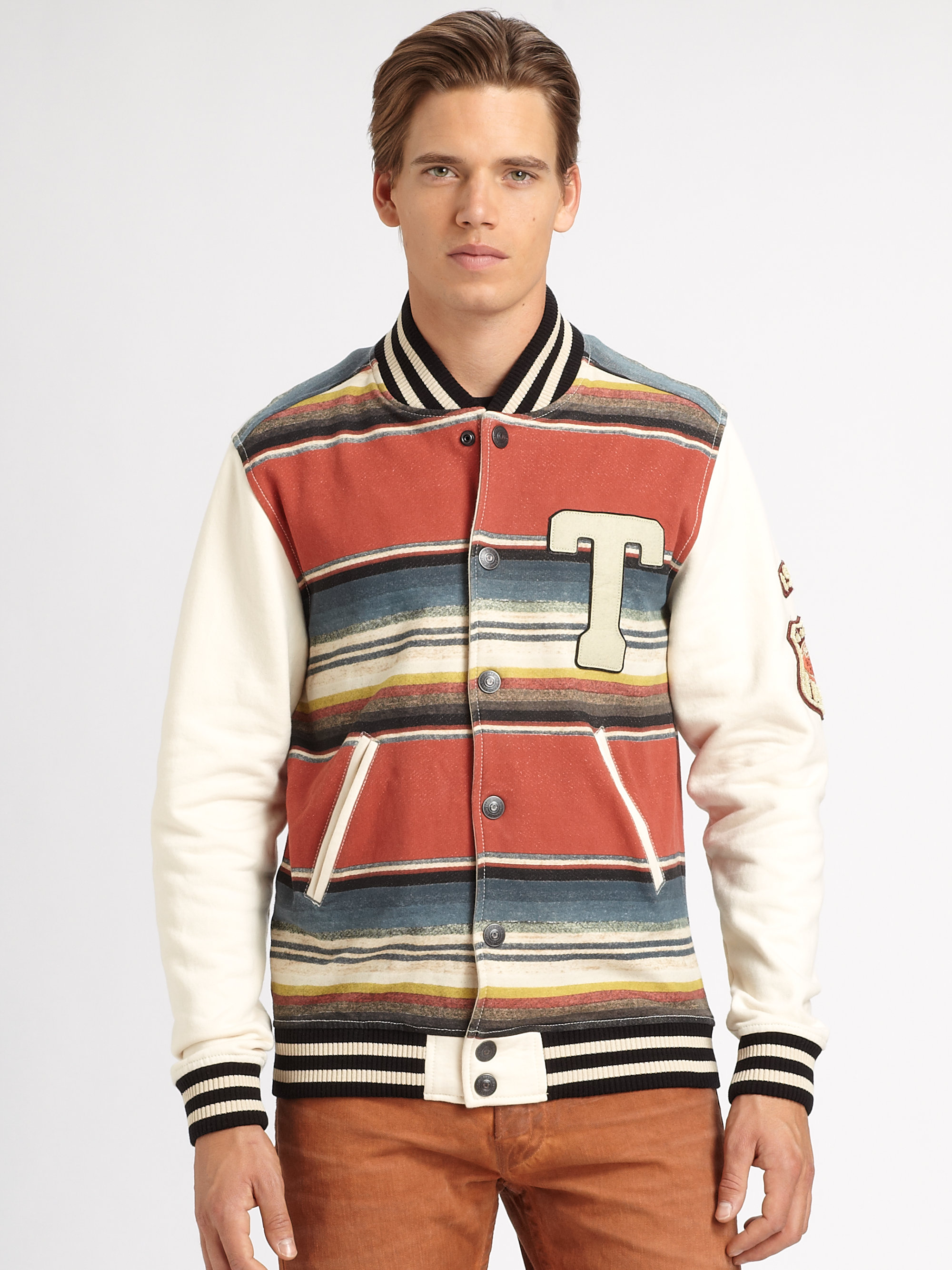True religion Printed Fleece Varsity Jacket for Men | Lyst True religion Printed Fleece Varsity Jacket for Men | Lyst