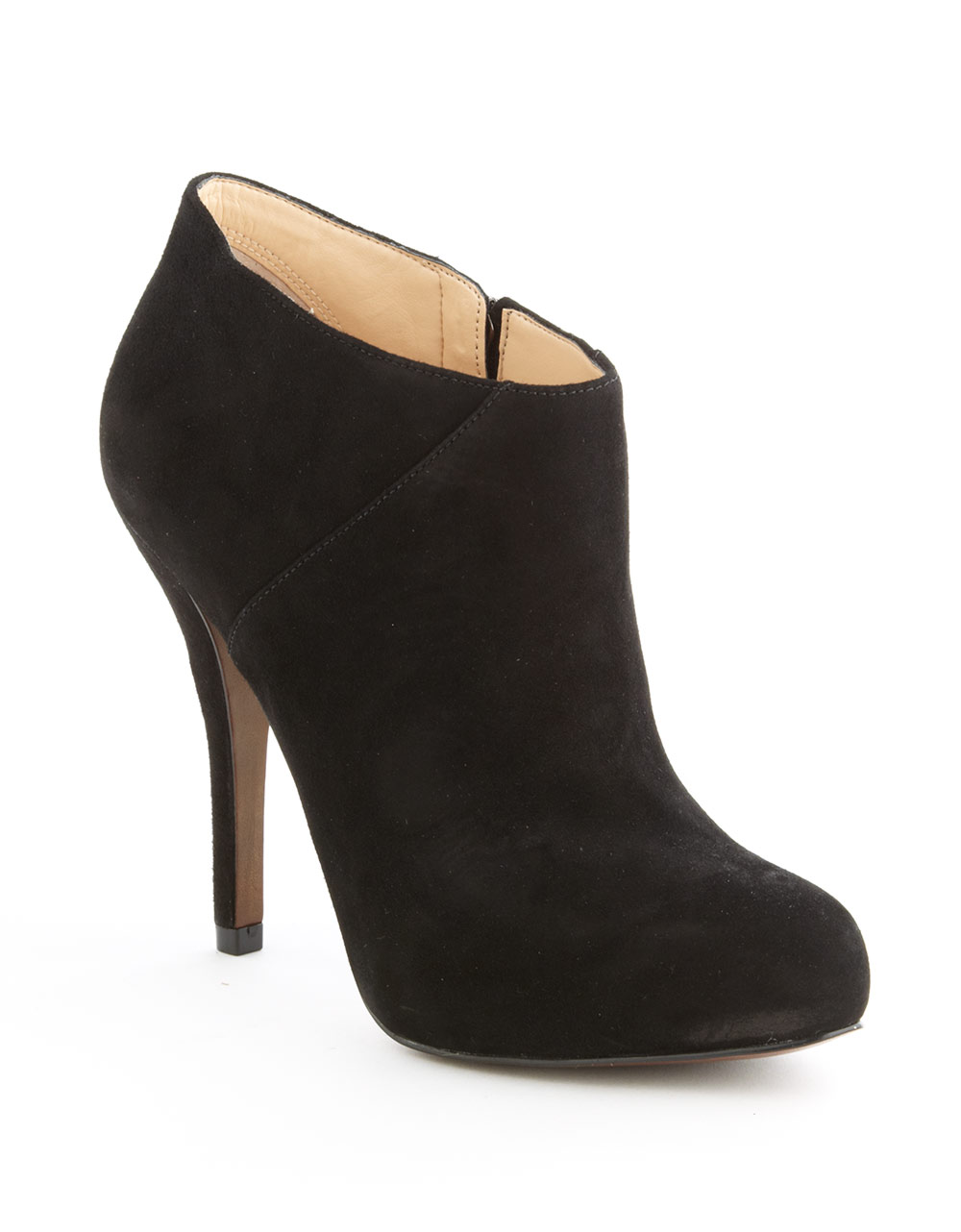 Enzo Angiolini Suede Ankle Boots in Black (black suede) | Lyst