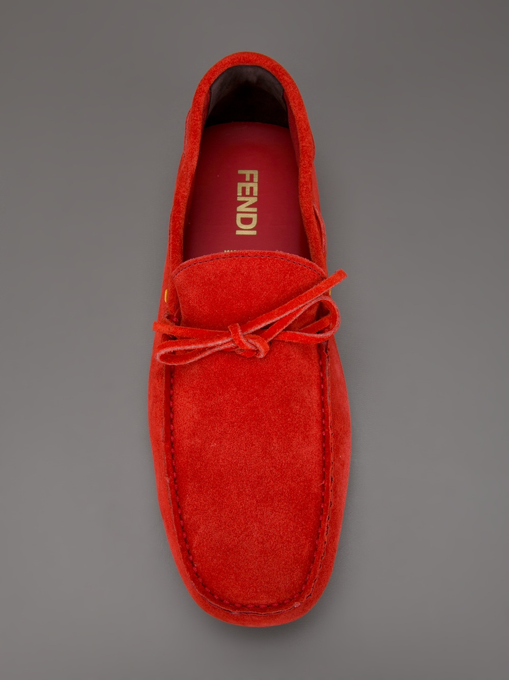 Fendi Loafer in Red for Men - Lyst