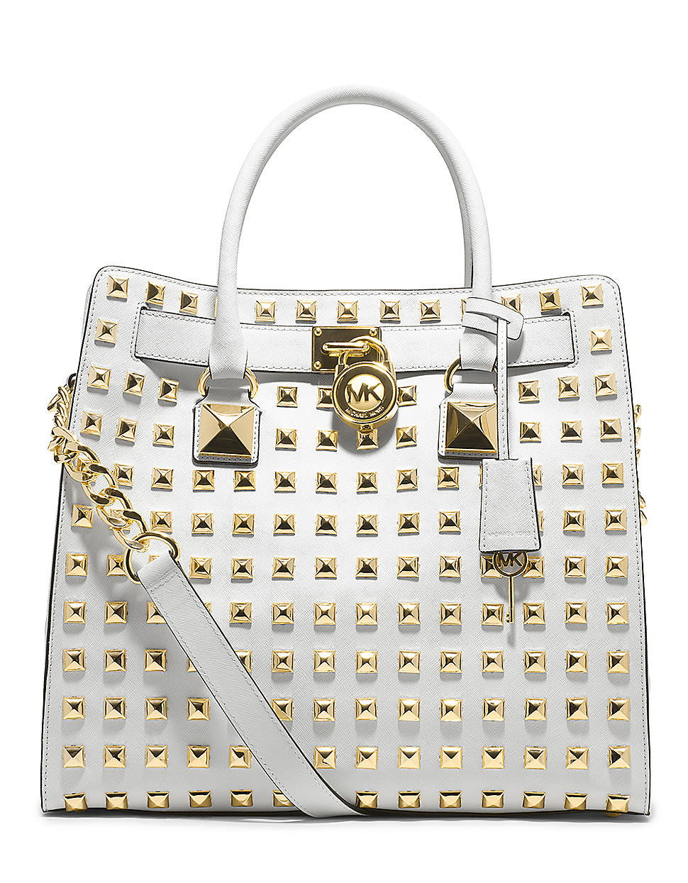 Michael Kors Studded Hamilton Handbags Online | semashow.com
