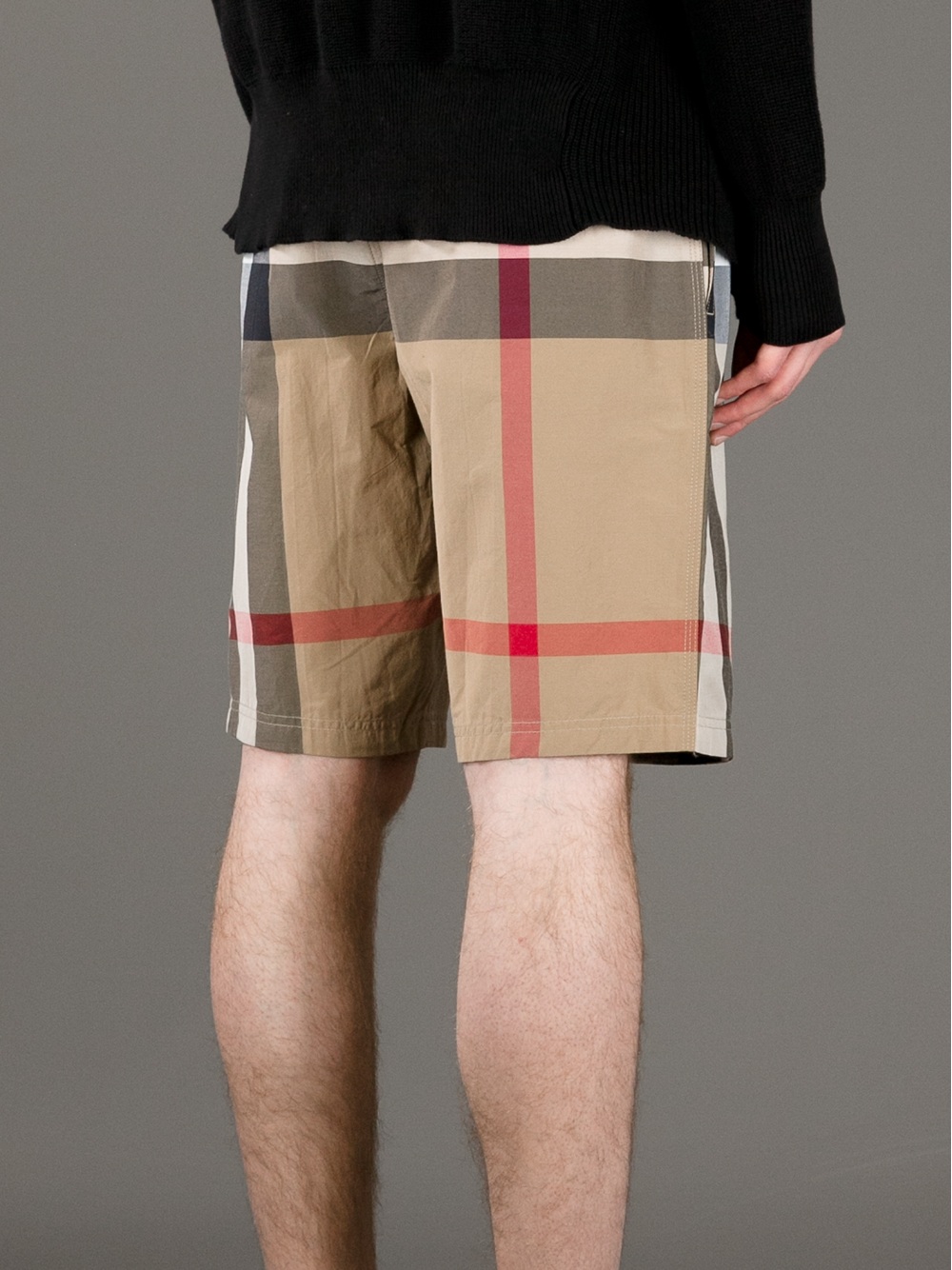 Burberry brit Checked Shorts in Beige for Men | Lyst
