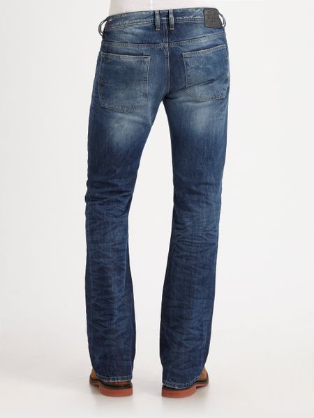 Diesel Zathan Slim Bootcut Jeans In Blue For Men Denim Lyst