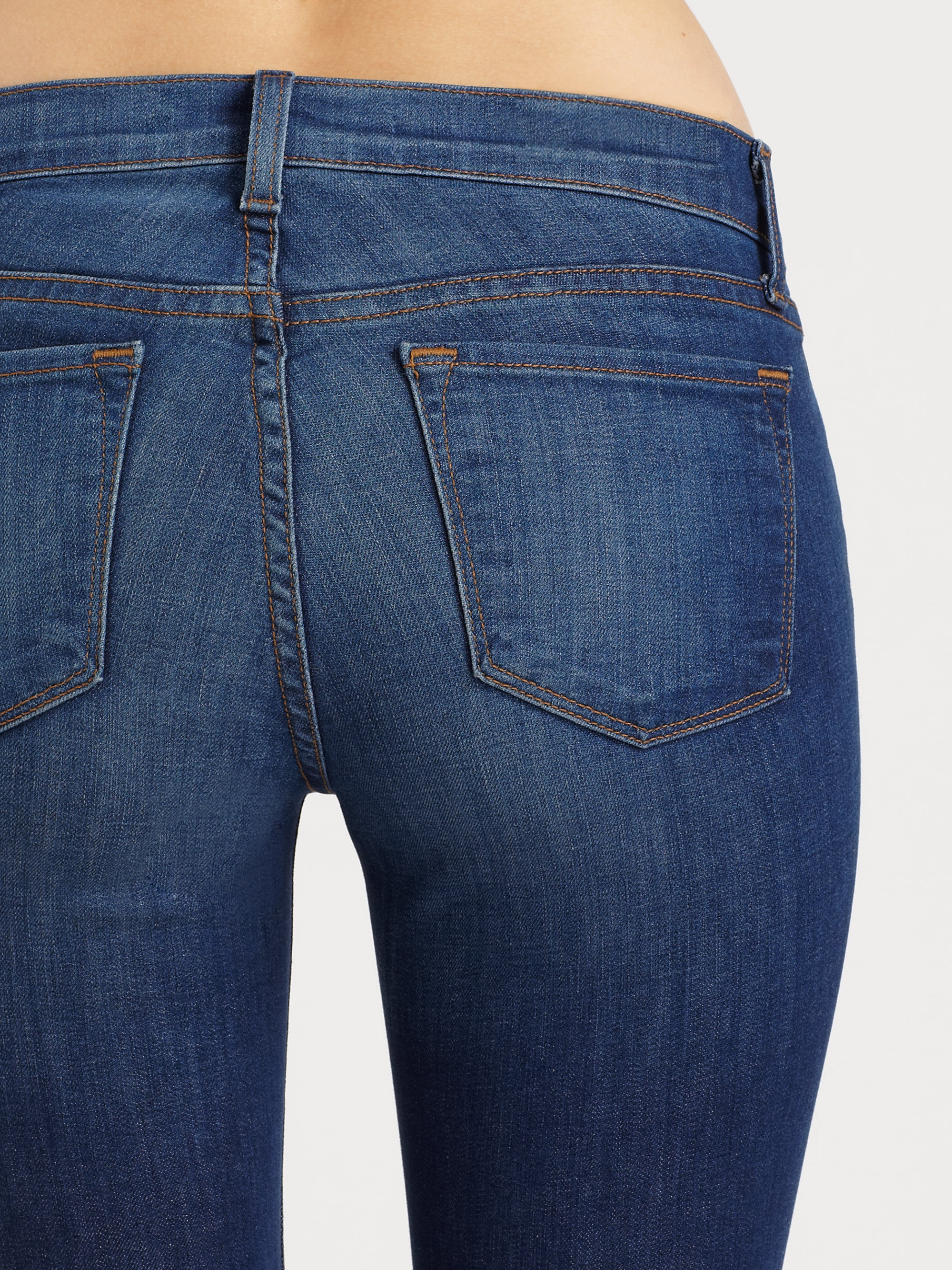 J Brand Karma Midrise Skinny Jeans In Blue Lyst