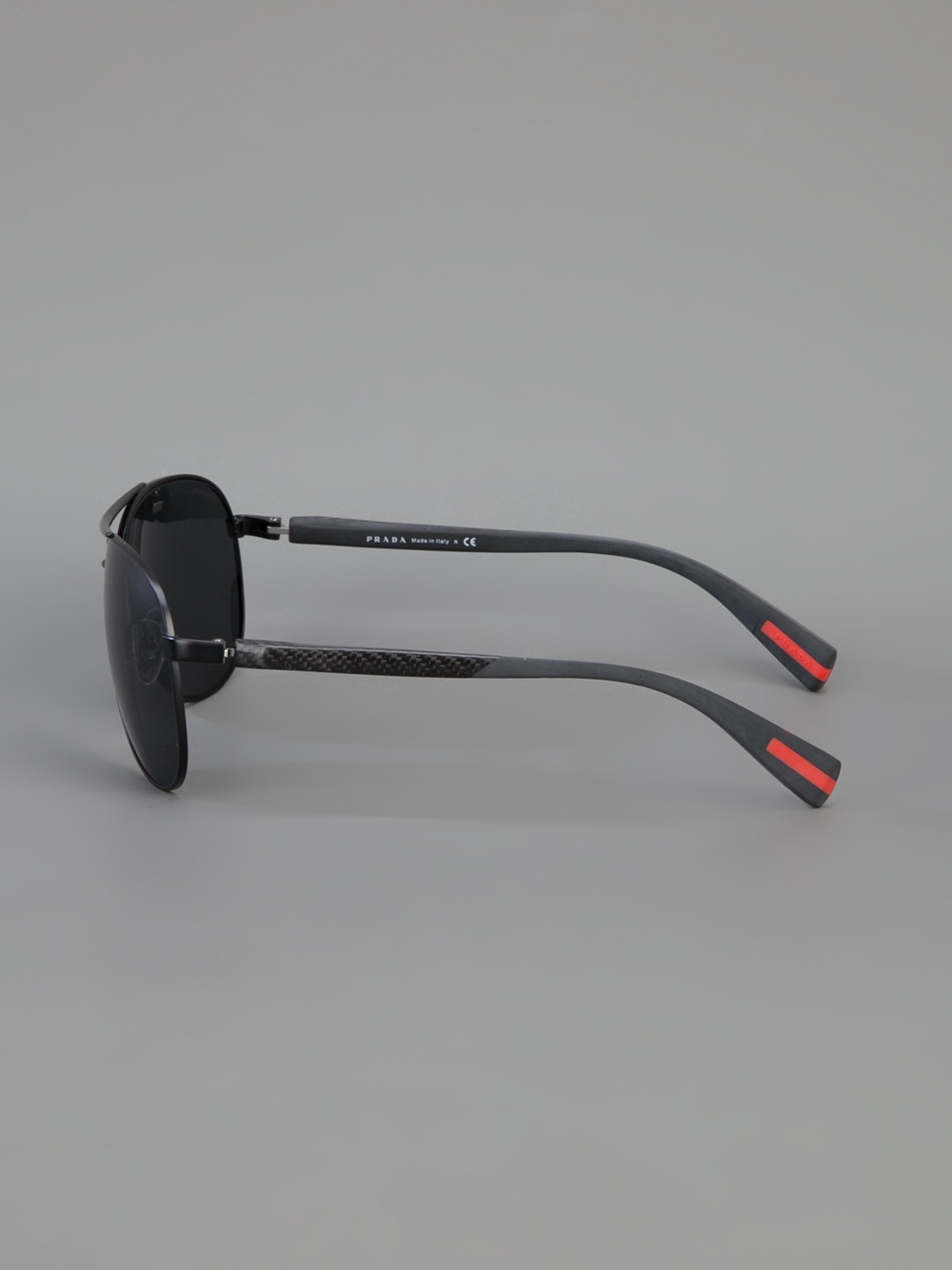 Prada Aviator Sunglasses in Black for Men - Lyst