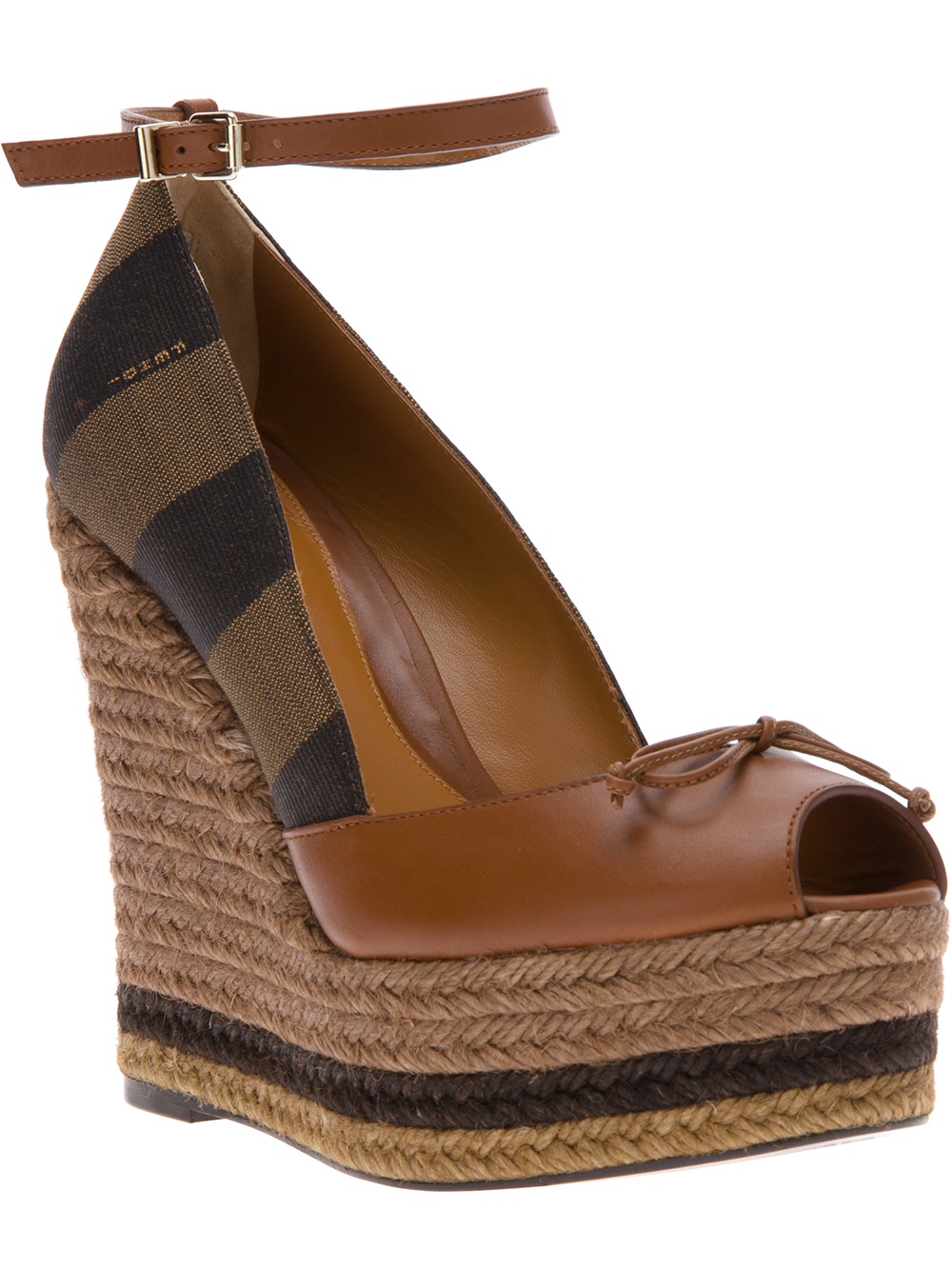 Brown wedge sandals - faschild