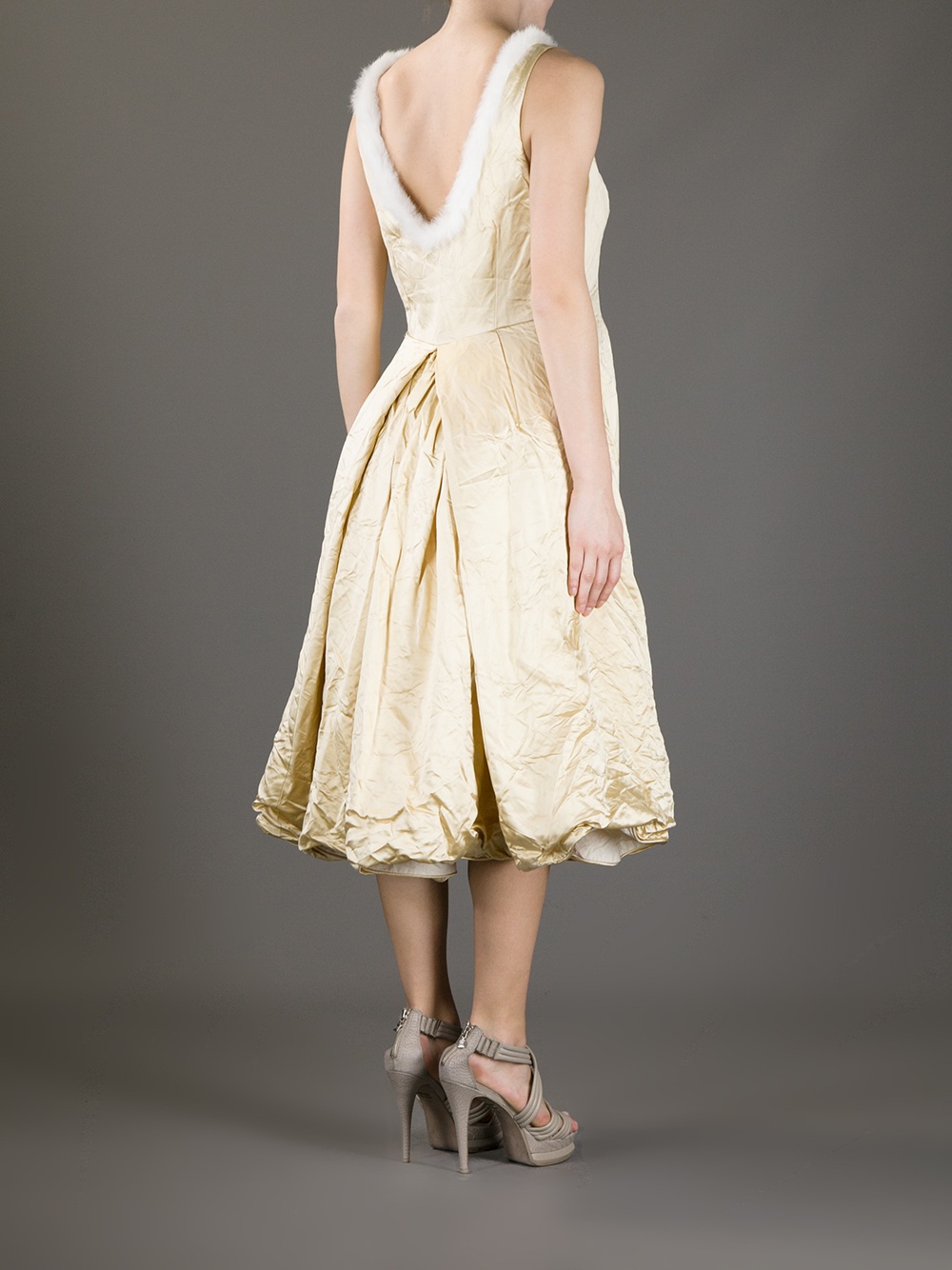 Paul Harnden Sleeveless Aline Dress in Yellow & Orange (Natural) - Lyst