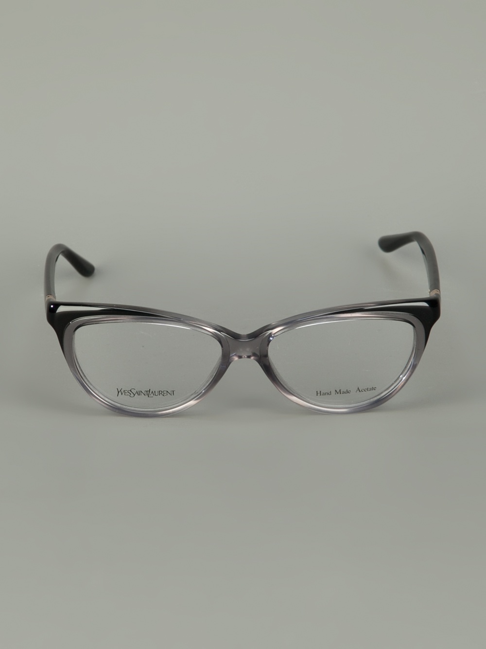 Saint Laurent Cat Eye Glasses In Grey Gray Lyst