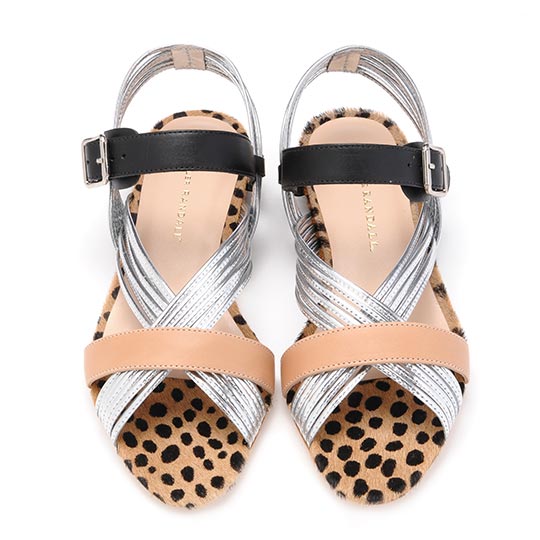Loeffler Randall Lolly Mignon Flat Sandal in Metallic - Lyst