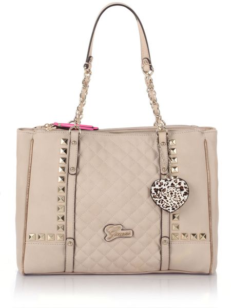 Guess Quilted Tote Bag in Multicolor (Multi Stone) | Lyst