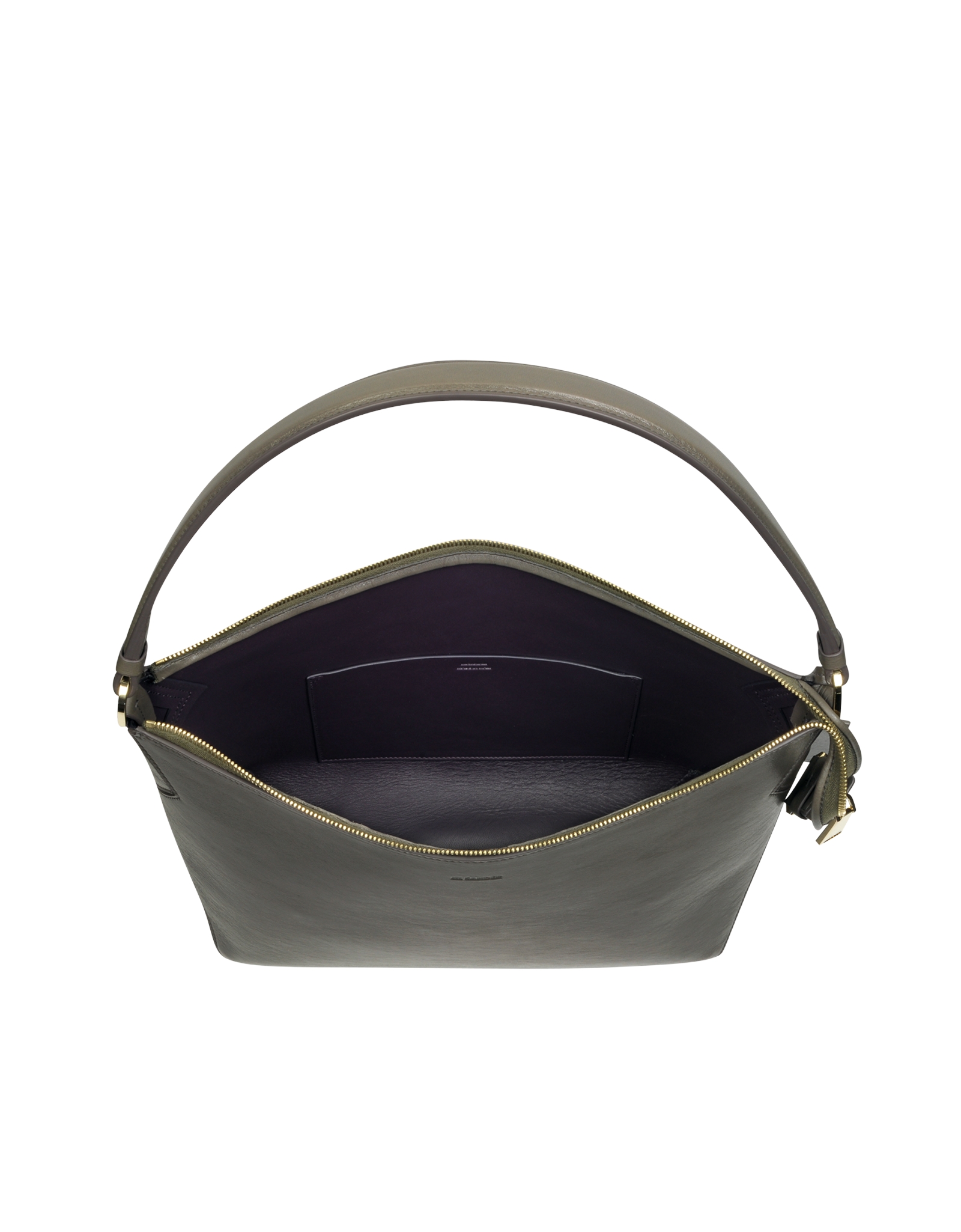 Dark Grey Leather Shoulder Bag | Paul Smith