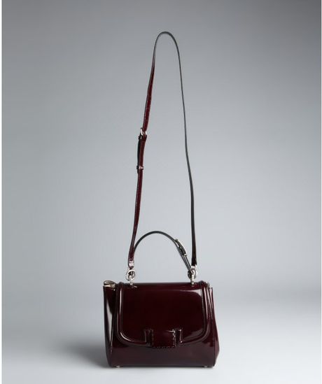 Red Patent Leather Crossbody Bag | semashow.com
