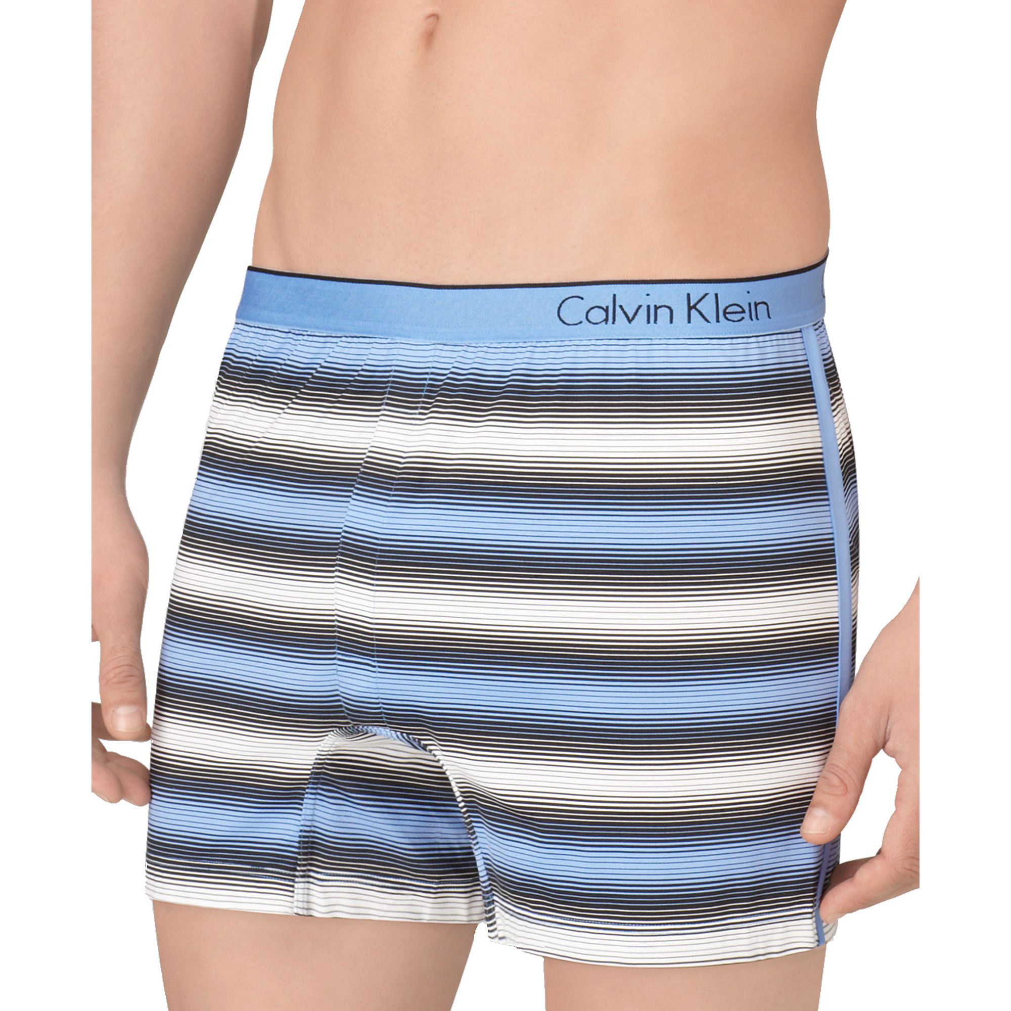 Calvin Klein One Micro Slim Fit Knit Boxer In Blue For Men Lyst
