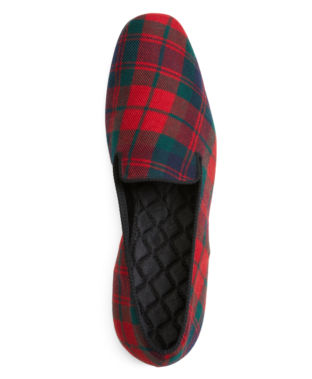 Brooks Brothers Wool Tartan Slippers in Red for Men - Lyst