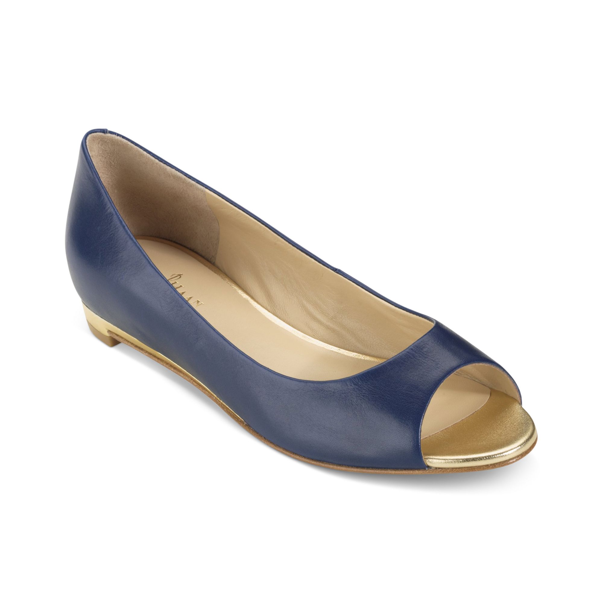 Cole Haan Astoria Ballet Flats in Blue (blazer blue) | Lyst