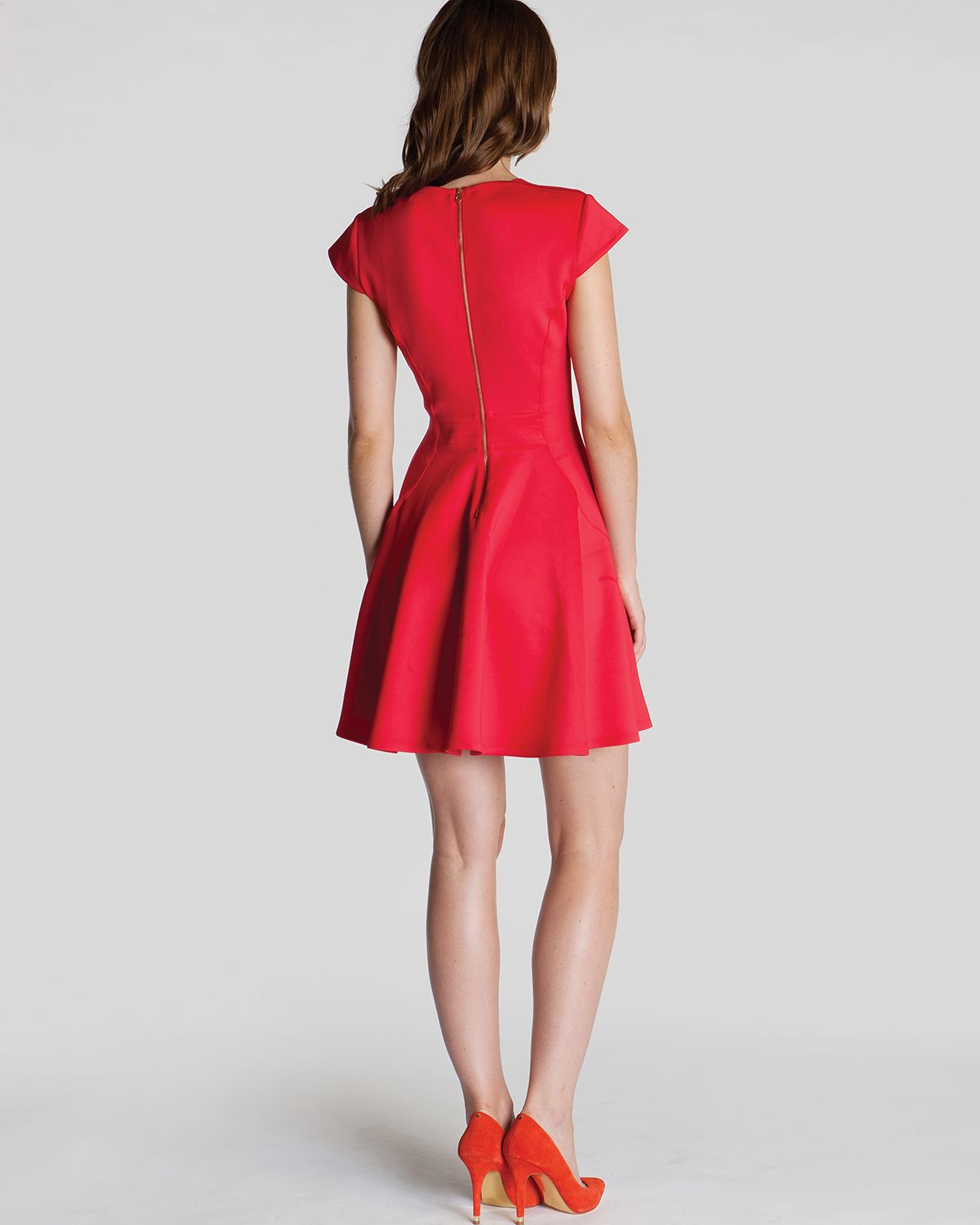 Ted Baker Dress Tezz Skater In Red Lyst