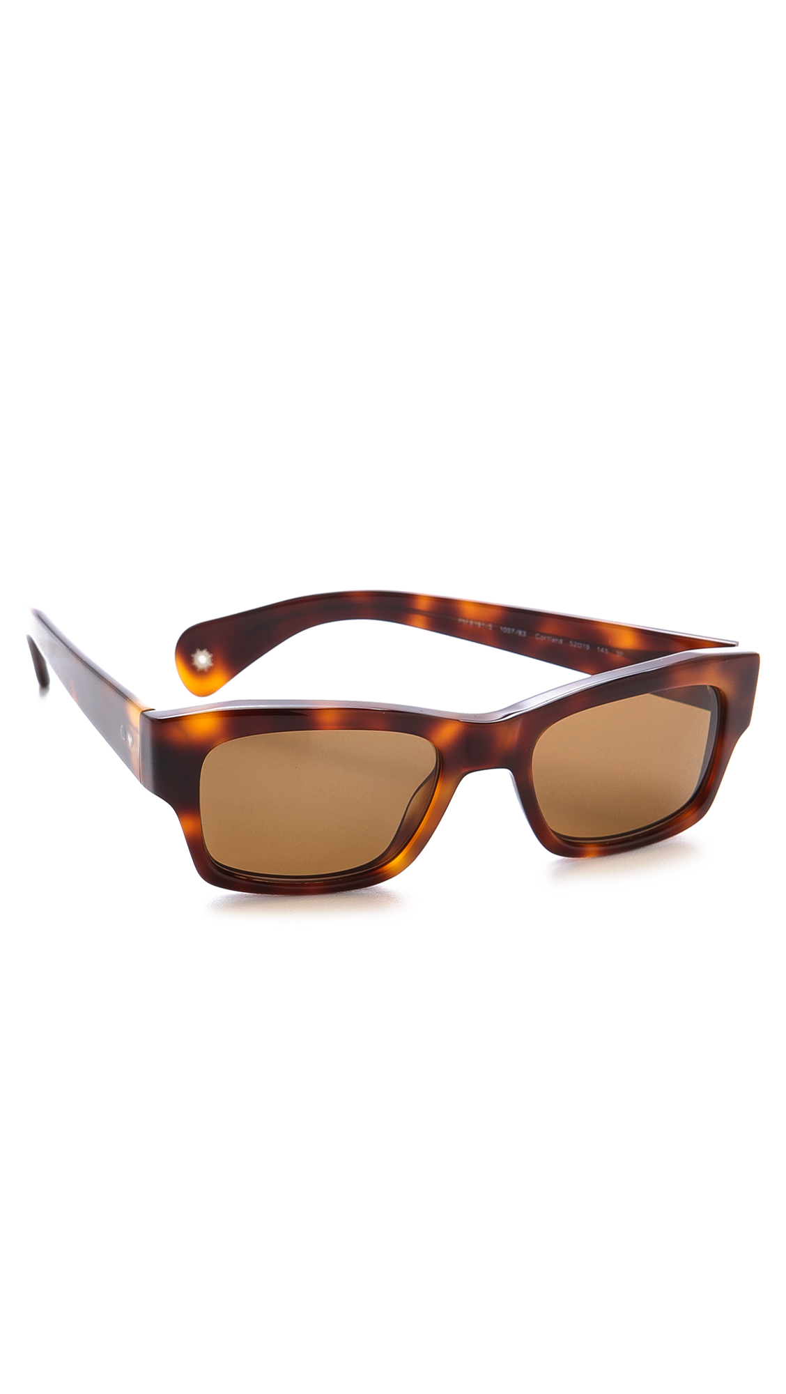 Paul Smith Cortland Polarized Sunglasses In Dark Mahogany Brown For