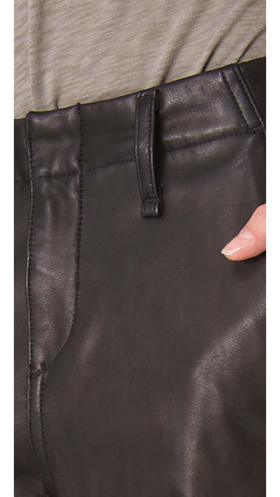 Rag & Bone Leather Pajama Pants in Black Leather (Black) - Lyst