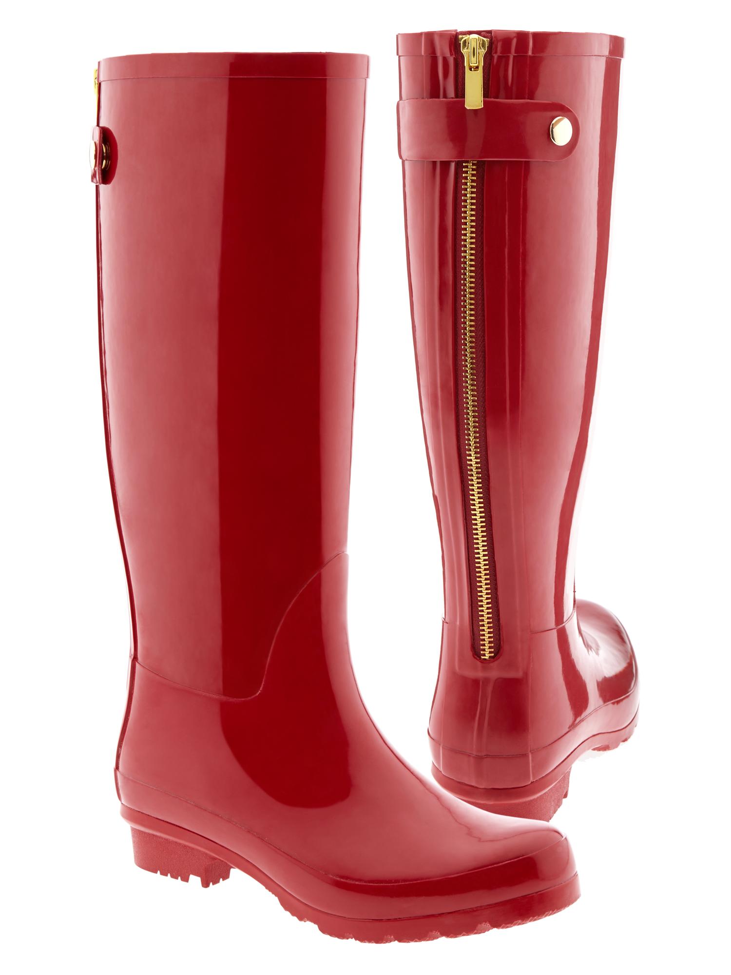 Coach Rain Boots Red