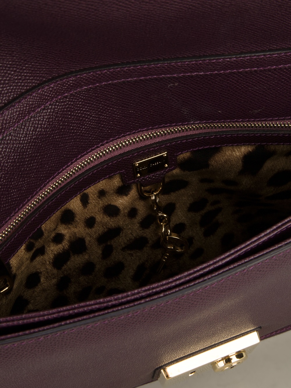 Dolce & Gabbana Key Lock Handbag in Pink & Purple (Purple) - Lyst