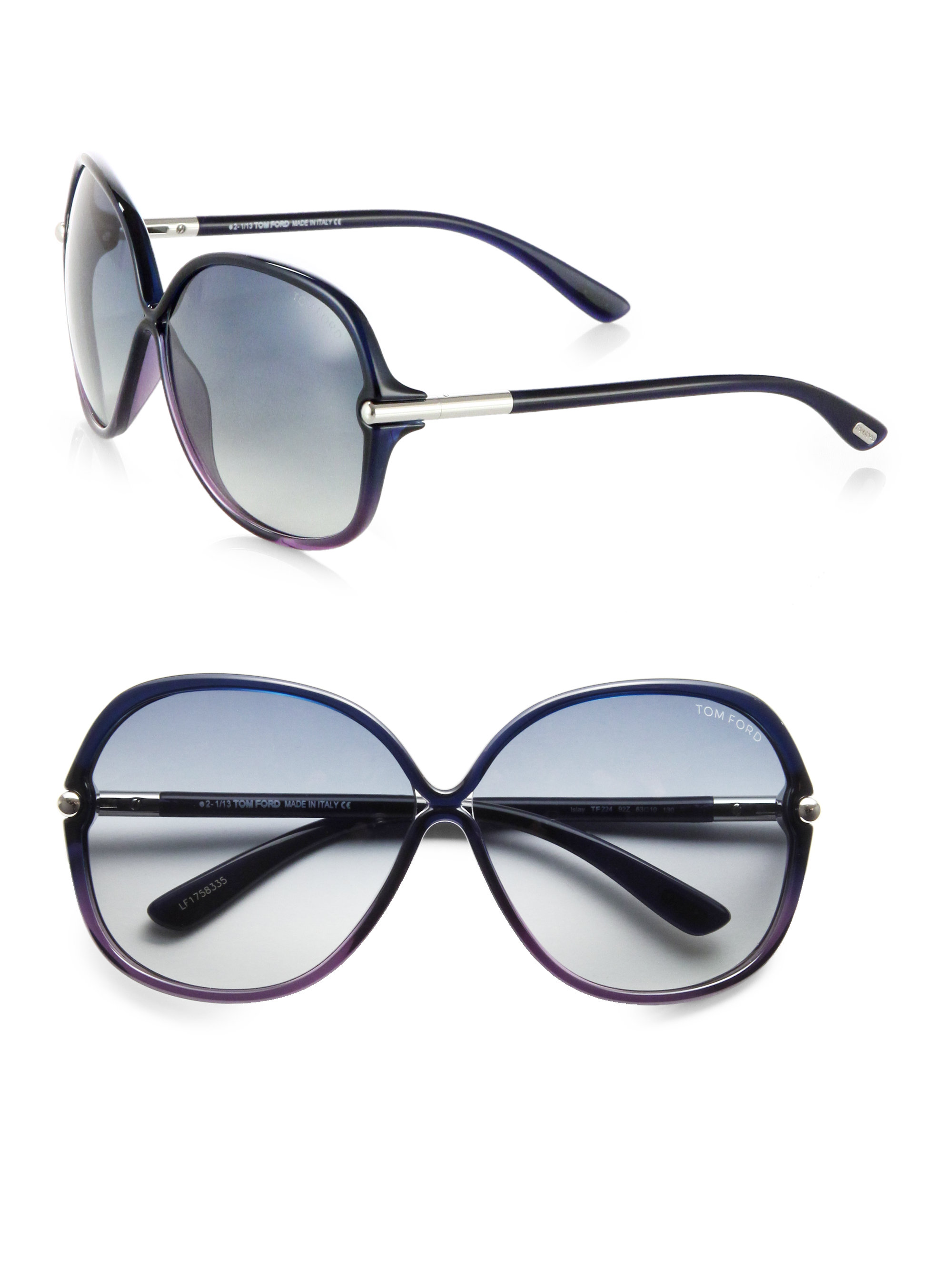 Lyst Tom Ford Islay Oversized Sunglasses In Blue