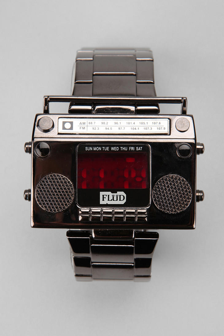 Urban Outfitters Flud Boombox Watch in Charcoal (Black) for Men - Lyst