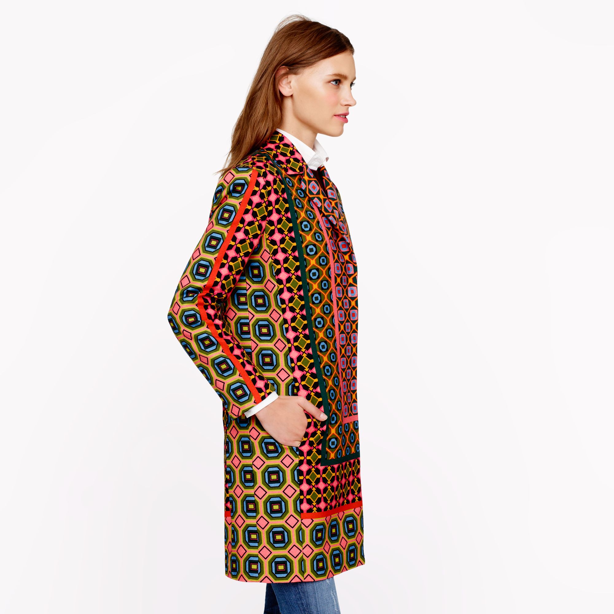 J.Crew Ratti Tile Coat - Lyst