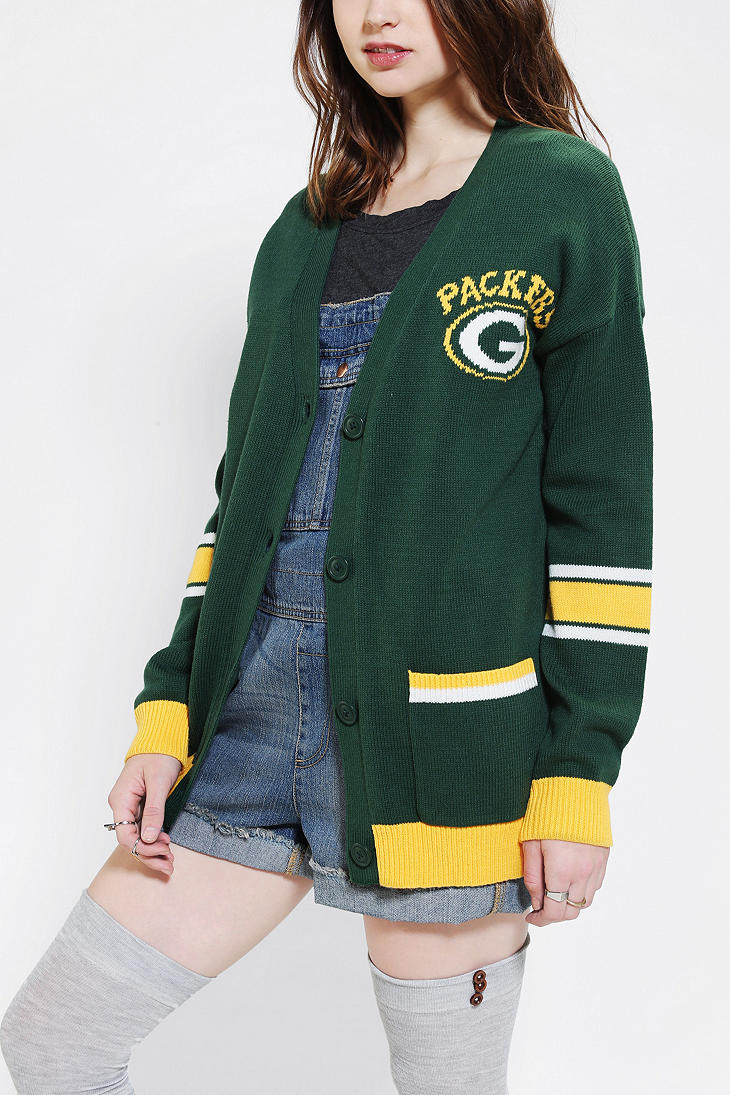 Lyst - Urban outfitters Junk Food Green Bay Packers Nfl Cardigan in Green